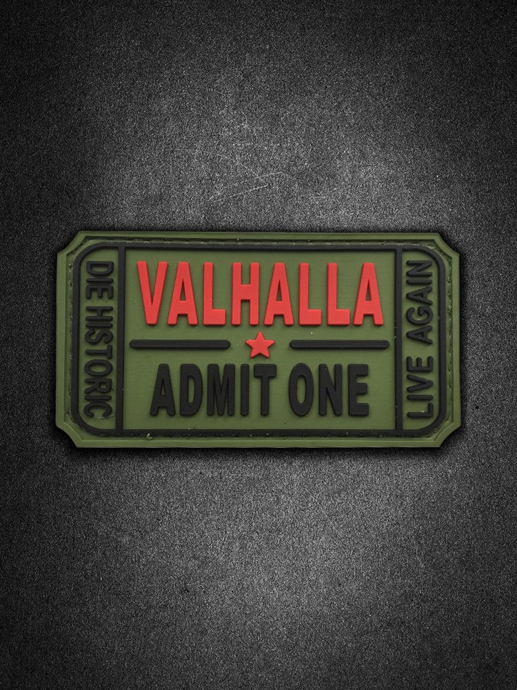 "Valhalla Ticket" PVC Patch – German Operator