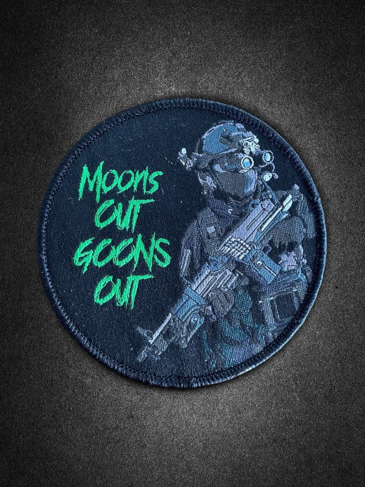 "Moons out - Goons out" Woven Patch – German Operator