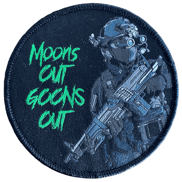 "Moons out - Goons out" Woven Patch – German Operator